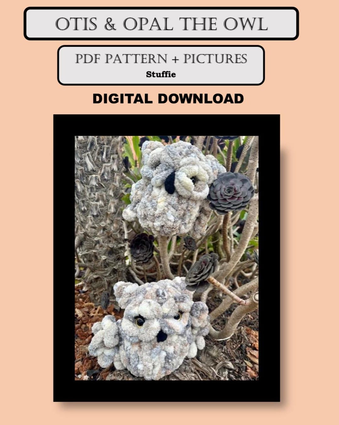 Otis and Opal Owl: Stuffie Edition, (no Video Tutorial) Intermediate ...