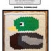 Mallard Duck Graph Pattern Wall Art Tapestry or Baby Blanket, Graph ...