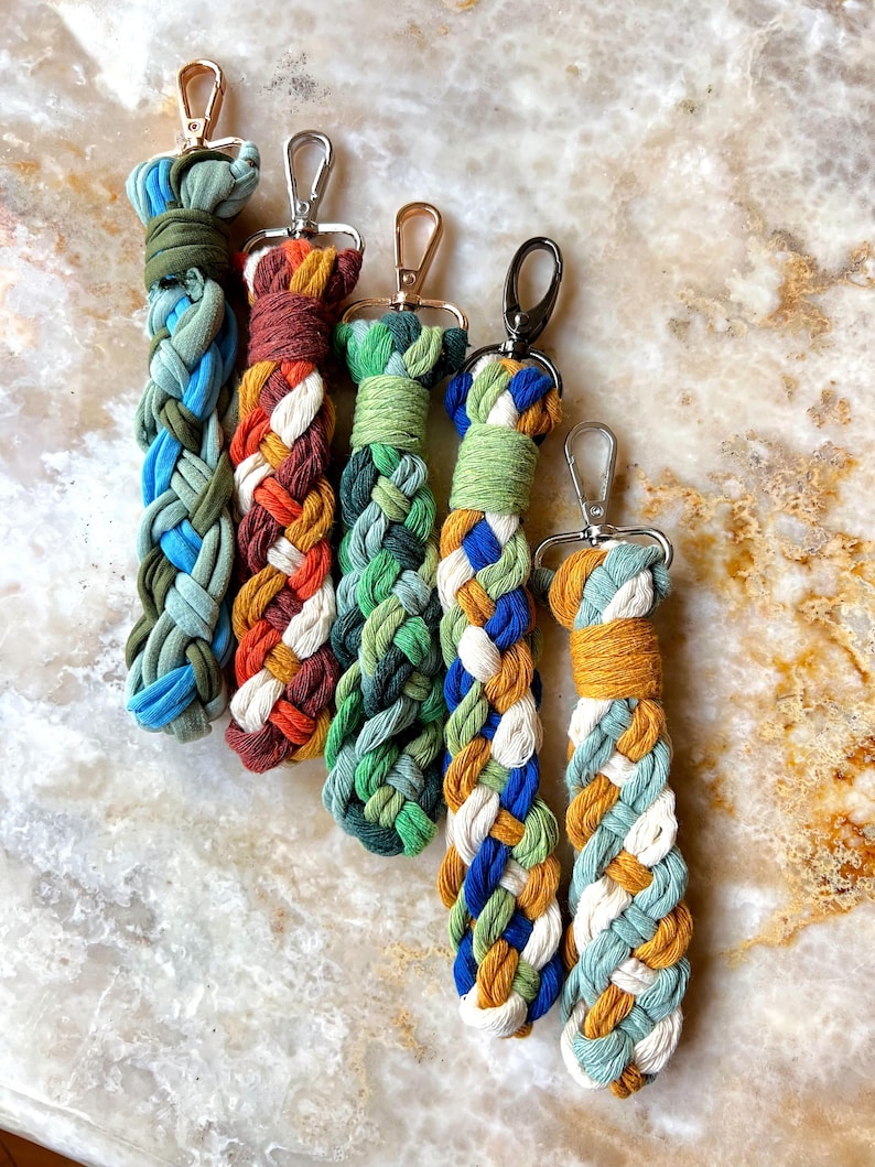 Macrame Keychain - Etsy
