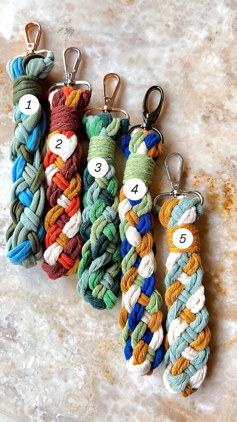 Macrame Keychain - Etsy