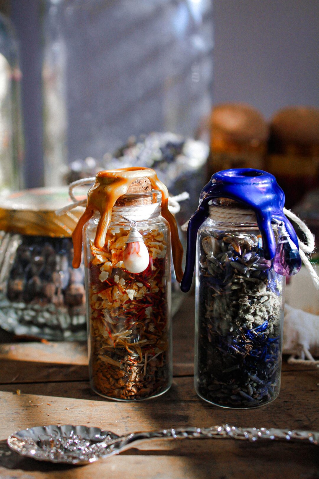 Balance, Sun and Moon Spell Jar Set Spell Jars, Curio Item, Ritual Tool ...
