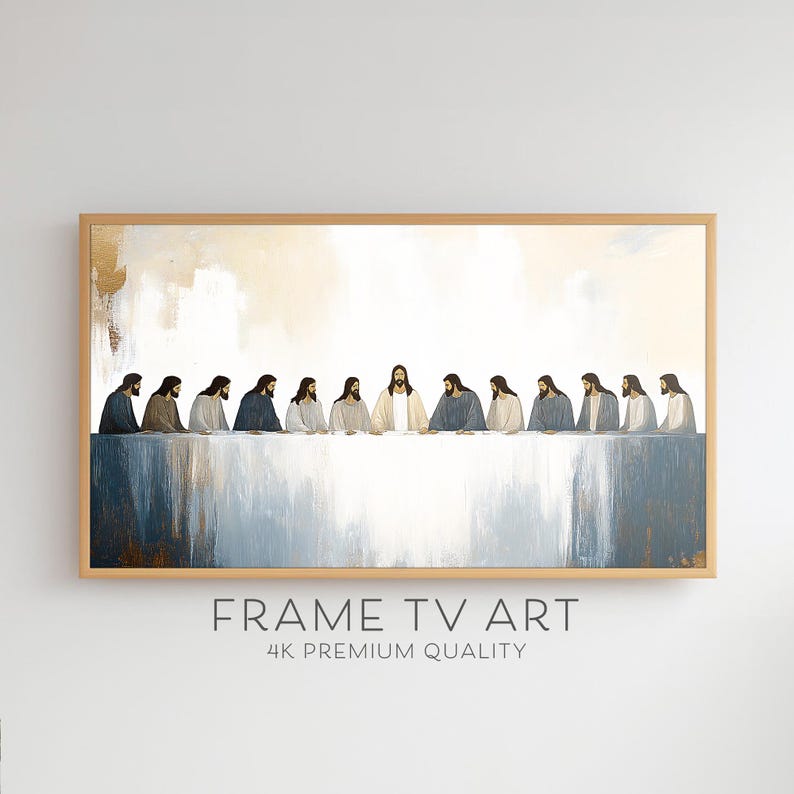 The Last Supper Frame TV Art | Modern Christian Art, Christmas Frame TV ...