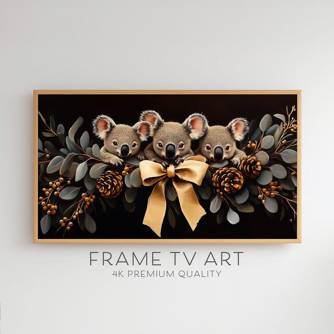 Christmas Koala Frame TV Art | Winter Frame TV Art, Samsung Frame TV ...