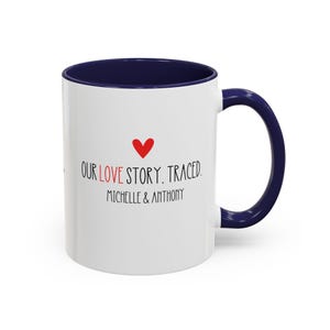Personalized Love Story Mug – Trace Your Love With Dates: First Date ...