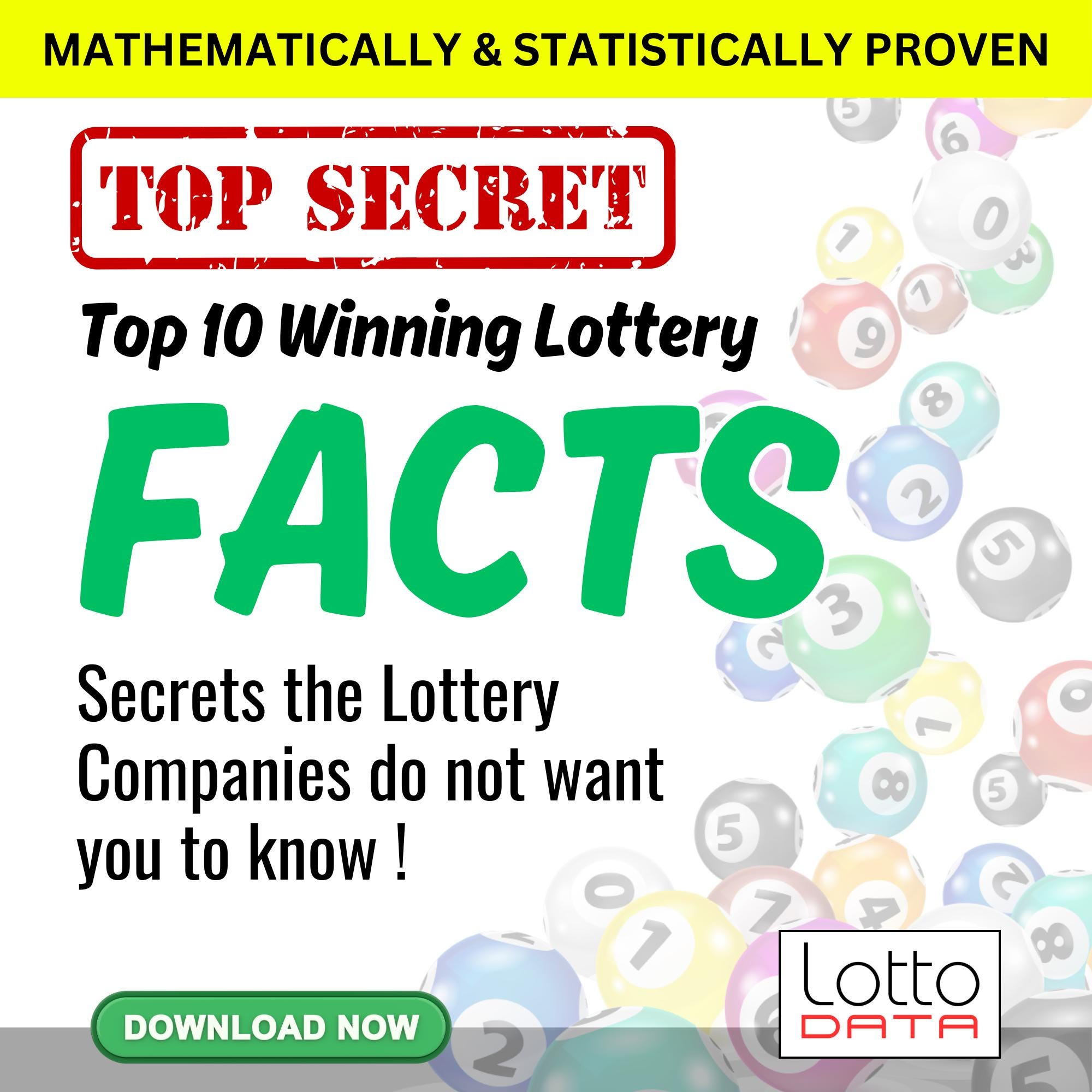 Top 10 Winning Lottery Facts Win Lottery Winning Lotto Numbers Fact ...