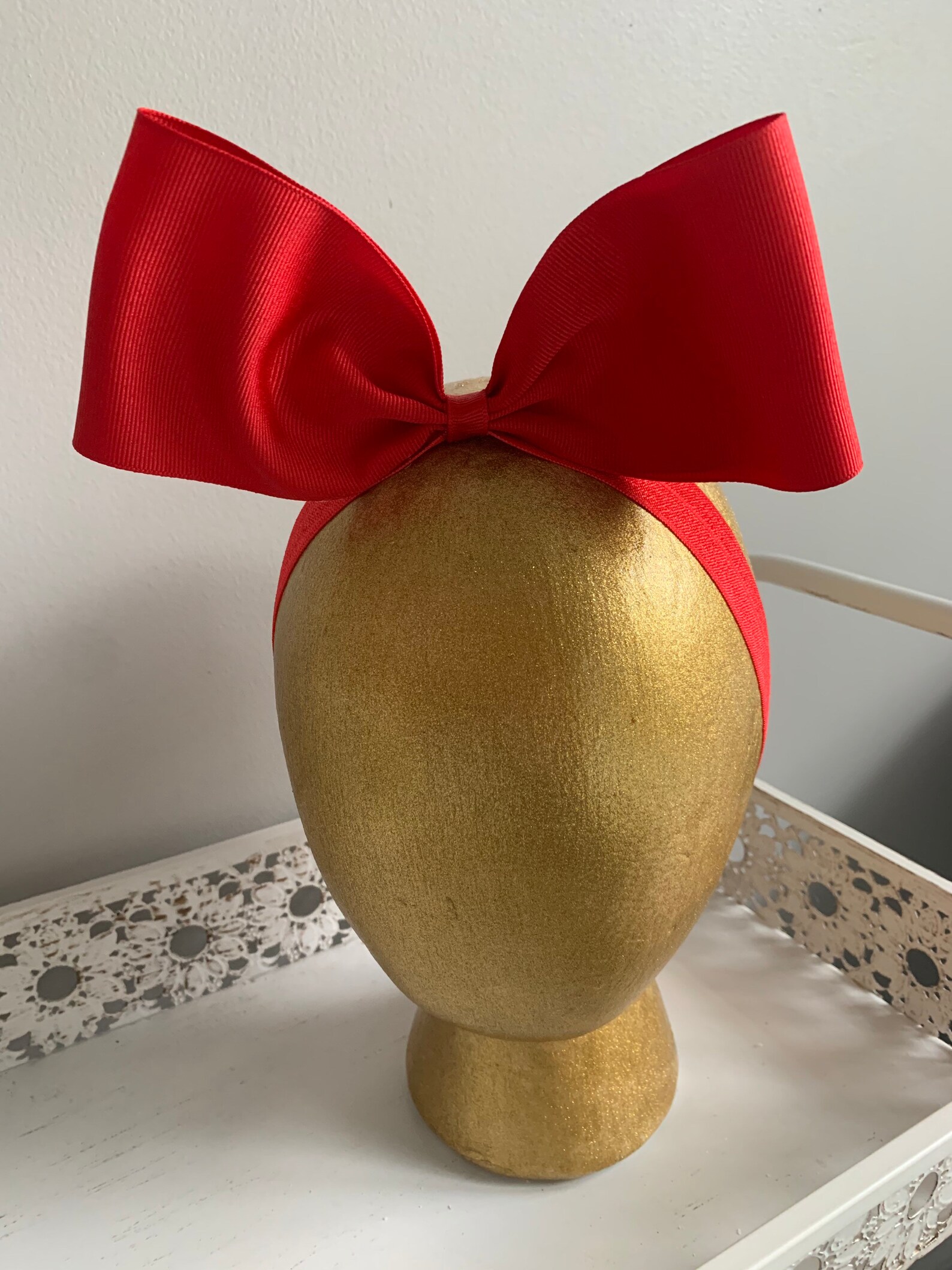 Made to Match Snow White Hair Bow Adult Stretch Headband | Etsy