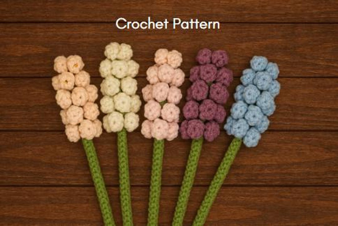 Crochet Hyacinth Plant Pattern (instant Downloadable PDF) - Etsy