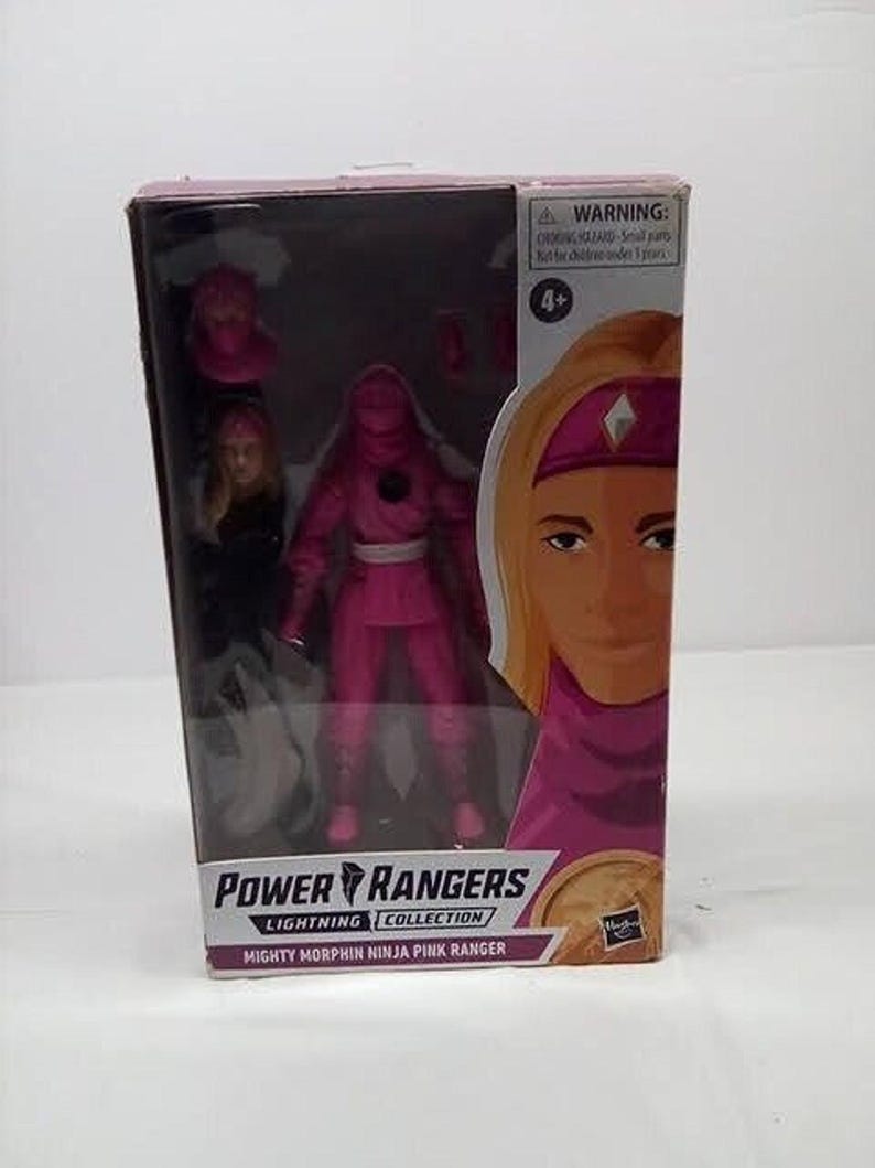 Power Rangers Lightning Collection Mighty Morphin Ninja Pink Ranger - Etsy