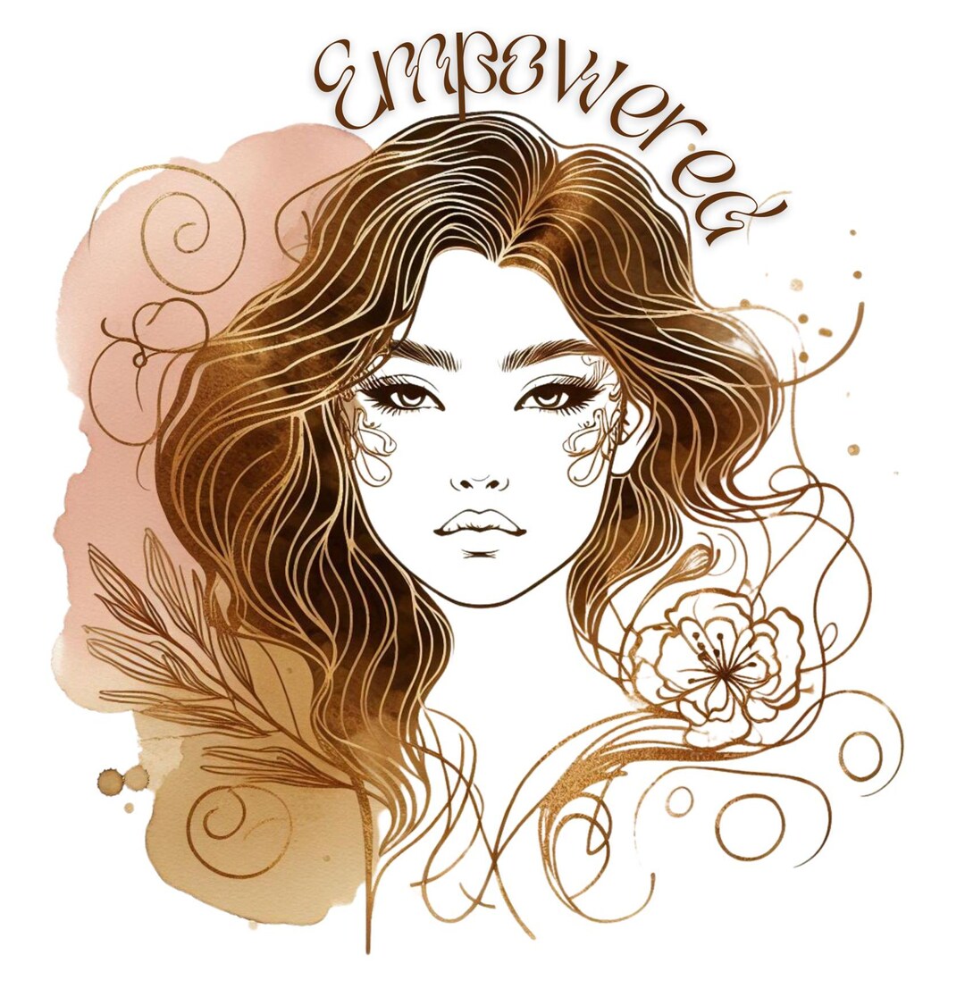 3 Styles Woman Printable Digital Empowered Woman Instant Download Woman ...