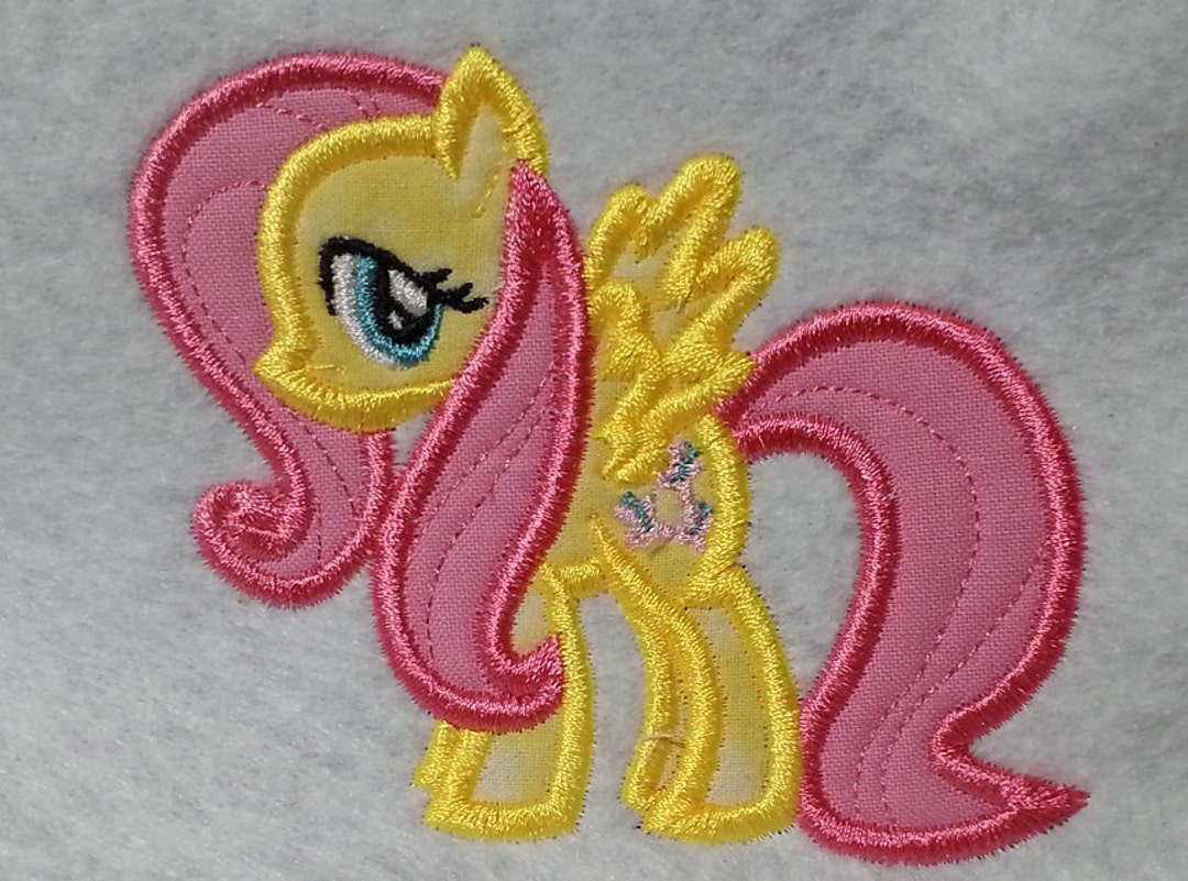 Yellow Pony Applique Embroidery Design - Etsy