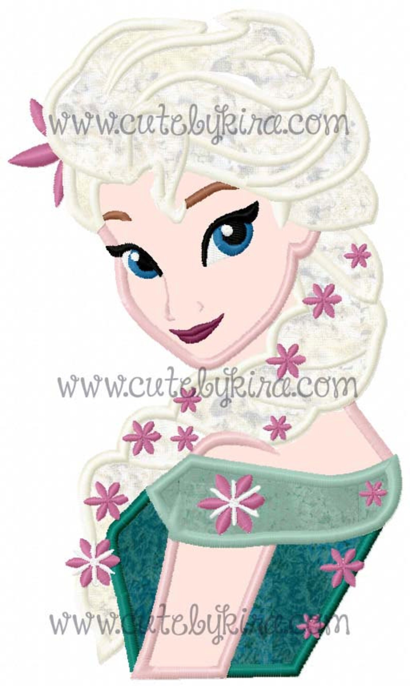 Frozen Elsa Cold Queen Fever Applique Machine Embroidery - Etsy