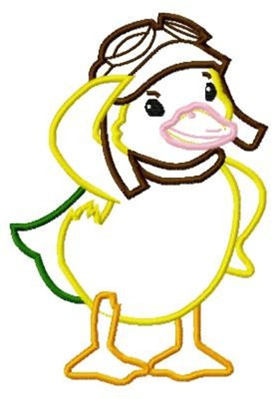 Ming Ming Duck Embroidery Design - Etsy