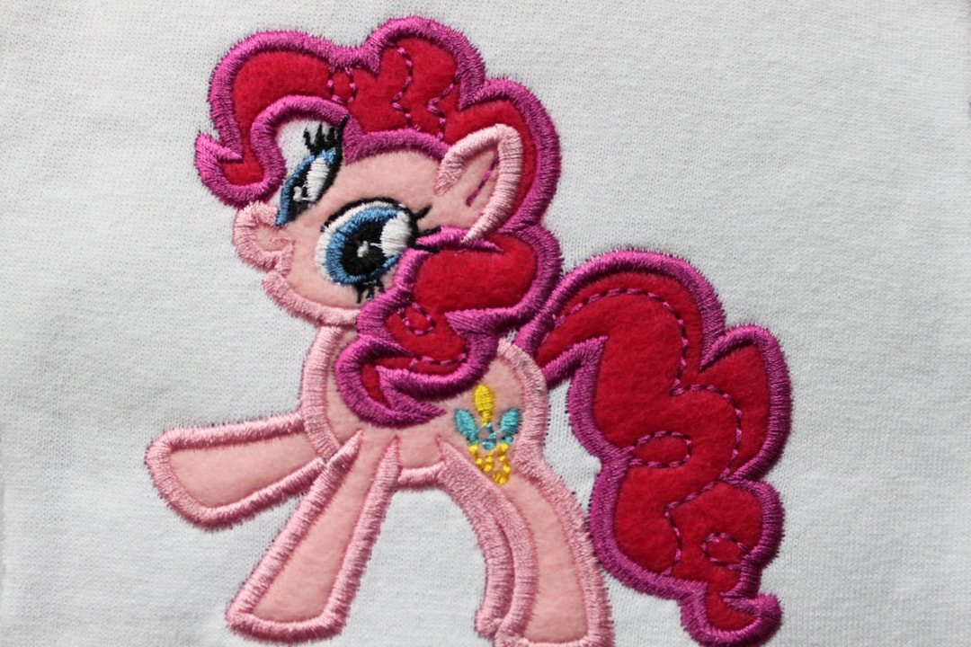 Pink Pony Applique Embroidery Design - Etsy