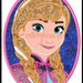 Frozen Cold Princess Anna Cameo Applique Machine Embroidery Design ...
