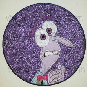 Fear Indside Out Purple Emotion Boy Applique Machine Embroidery Design ...