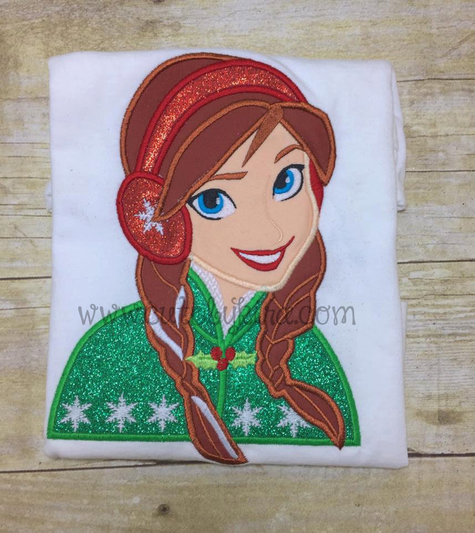 Frozen Cold Princess Anna Christmas Applique Machine | Etsy