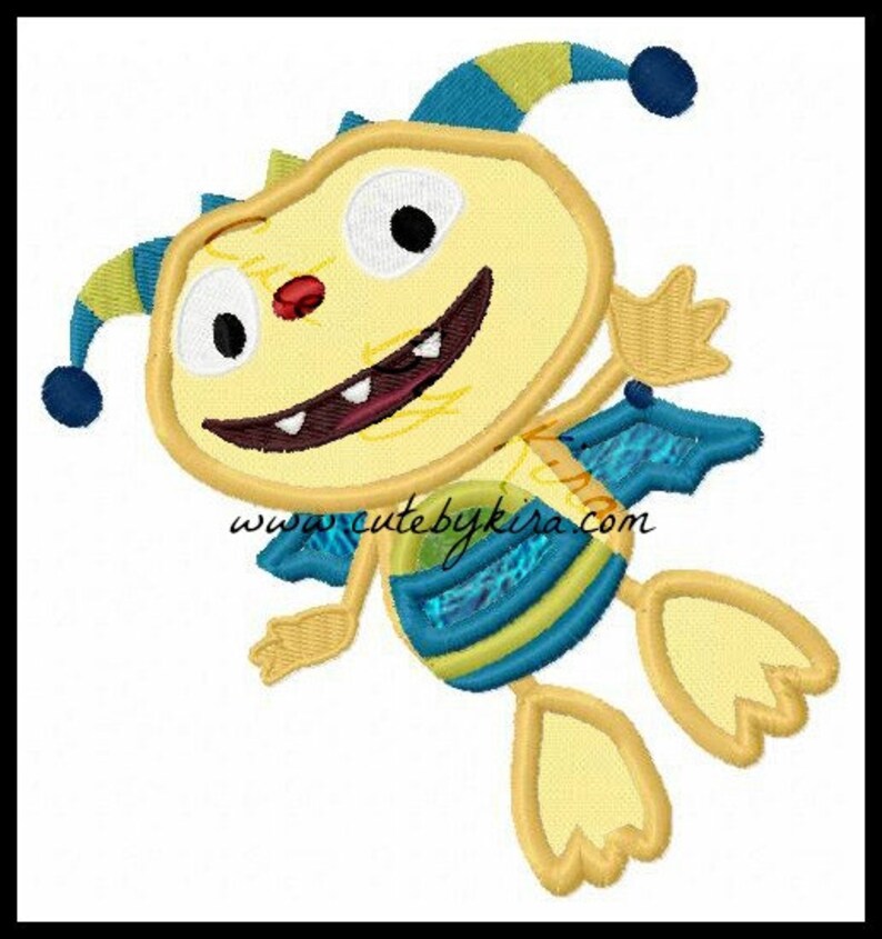 Henry Monster Applique Embroidery Design - Etsy