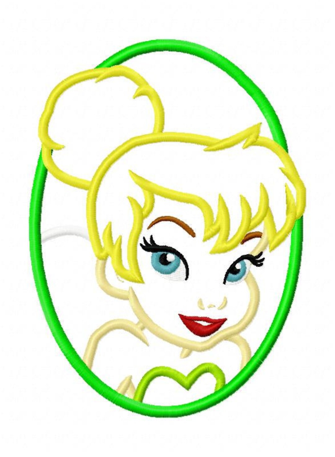 Tinkerbell Fairy Applique Embroidery Design - Etsy