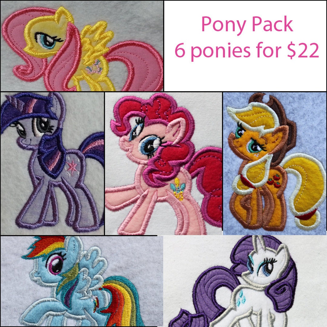 Pony Pack Applique Embroidery Designs - Etsy