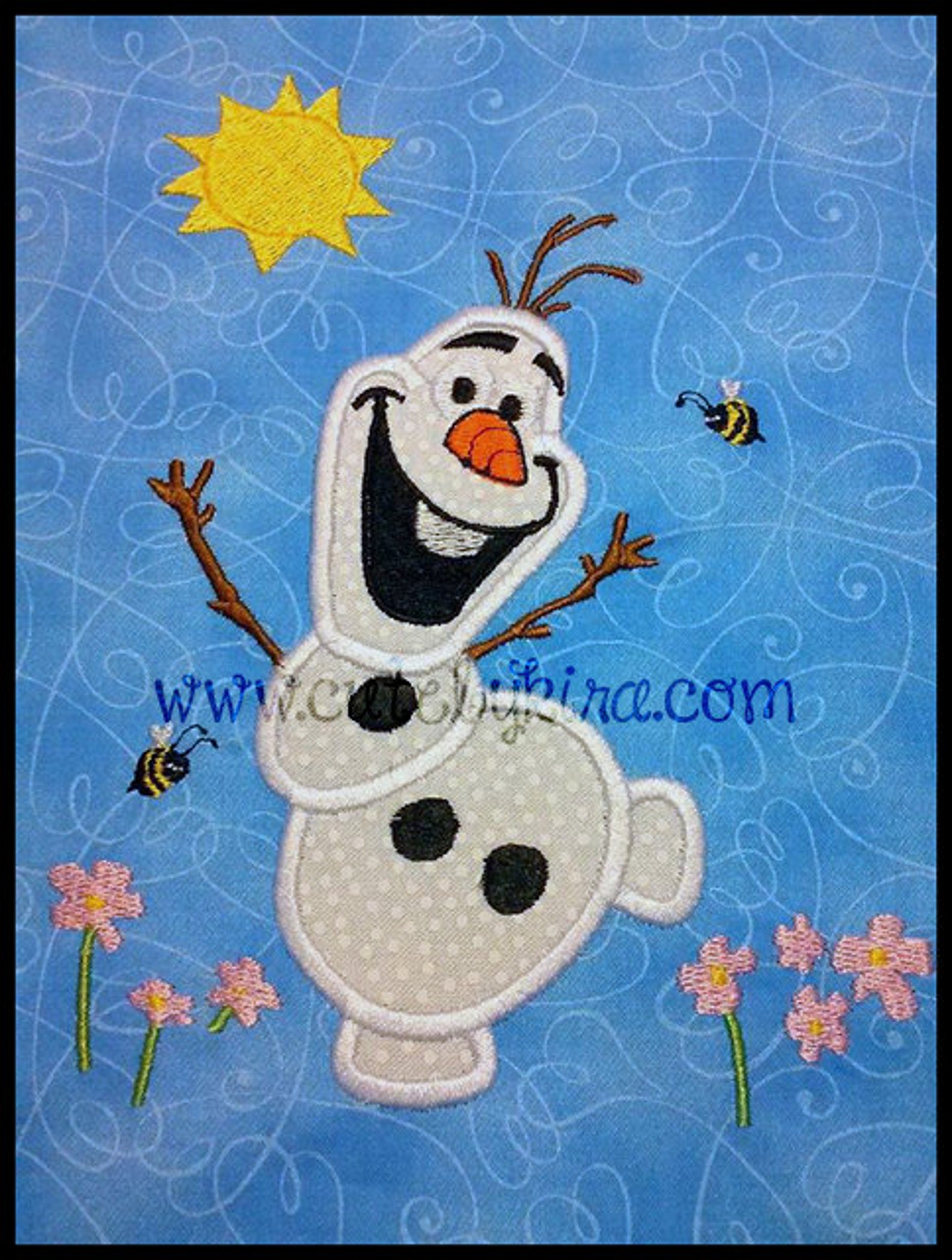 Frozen Olaf Cold Snowman2 Versions Included Applique Machine | Etsy