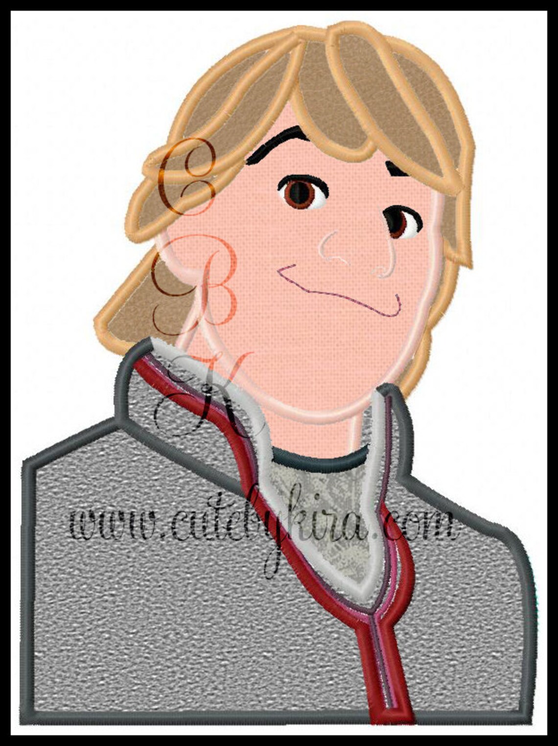 Frozen Kristoff Cold Guy Applique Machine Embroidery Design | Etsy