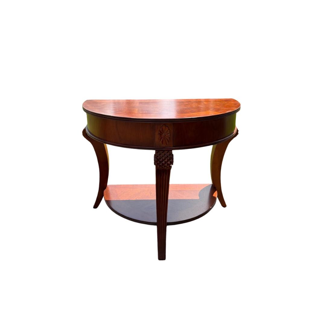 Neoclassical Demilune Side Table - Etsy