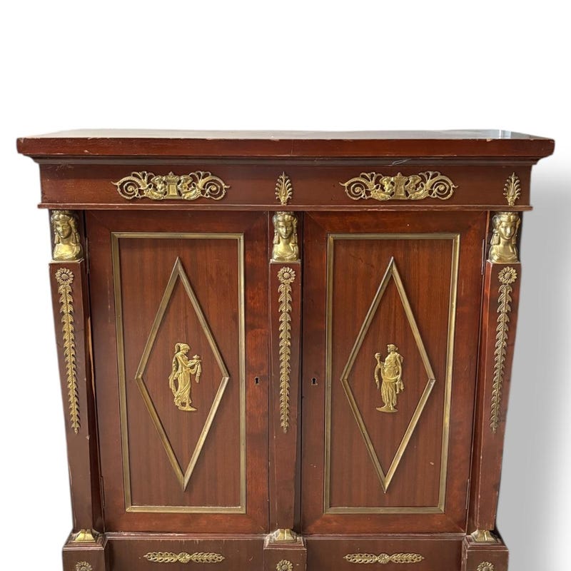 Mahogany Empire Console - Etsy