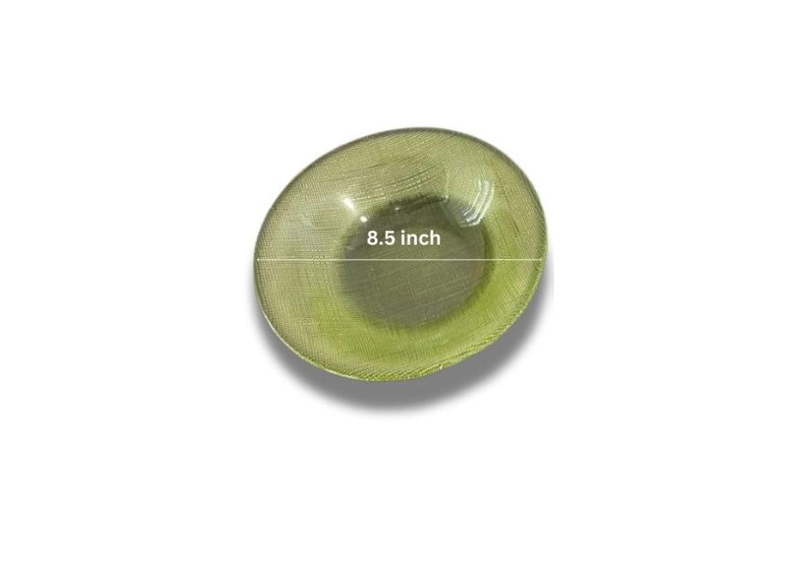2 Green Glass Bowl Round - Etsy