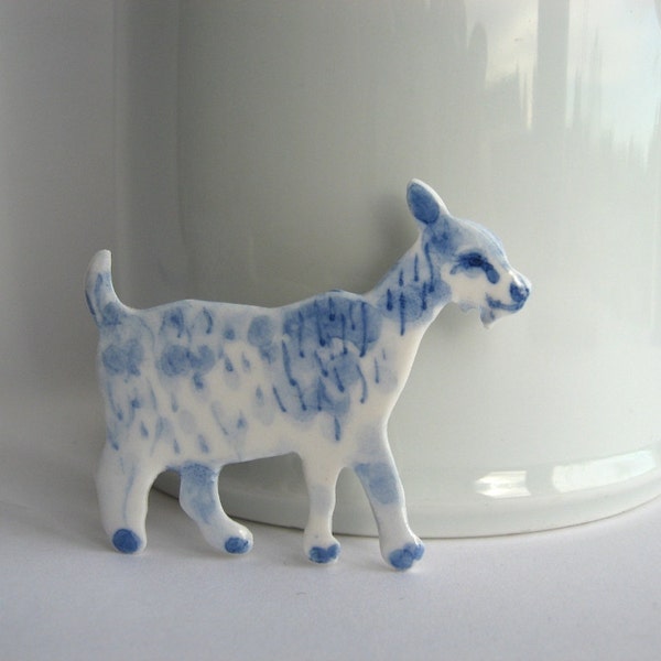 Porcelain Goat - Etsy