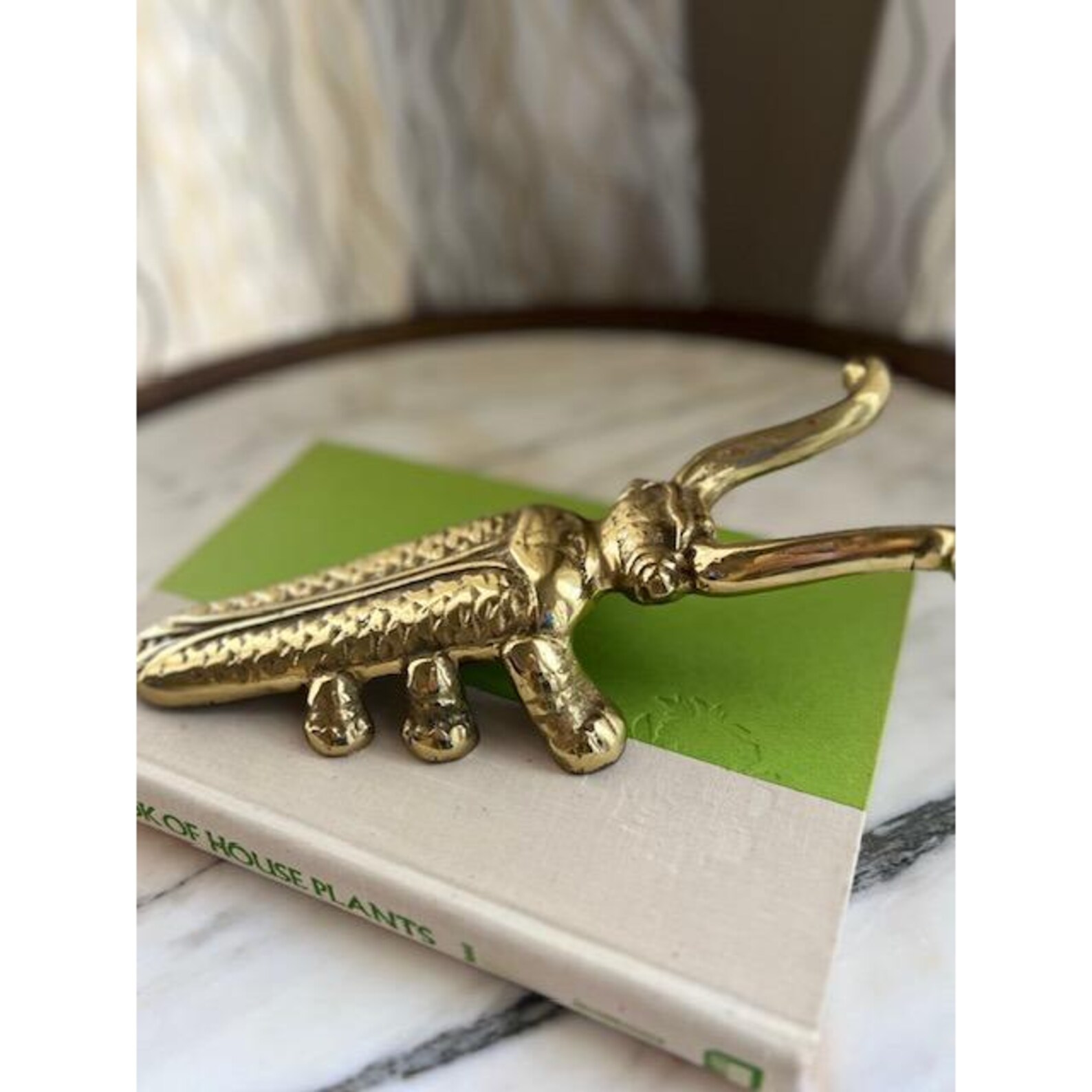 Brass Vintage Beetle Bug Boot Jack Door Stopper Eclectic Gold Decor ...