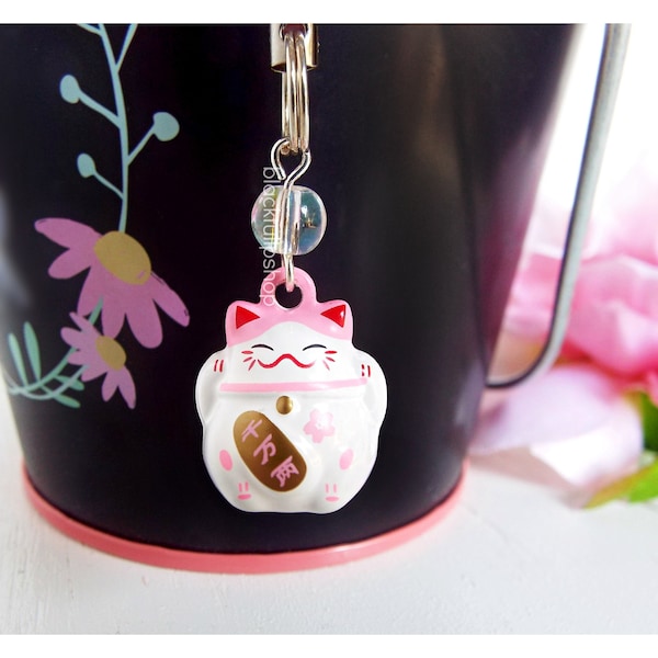 Lucky Cat Charm - Etsy