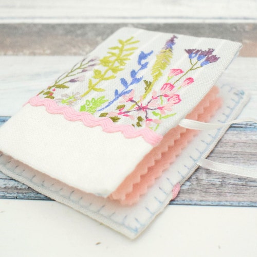 Wildflower Needle Book Hand Embroidery Pattern Pdf Instant - Etsy