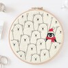 Penguin Floral Hand Embroidery Pattern: Animal Hoop Art (PDF Pattern ...