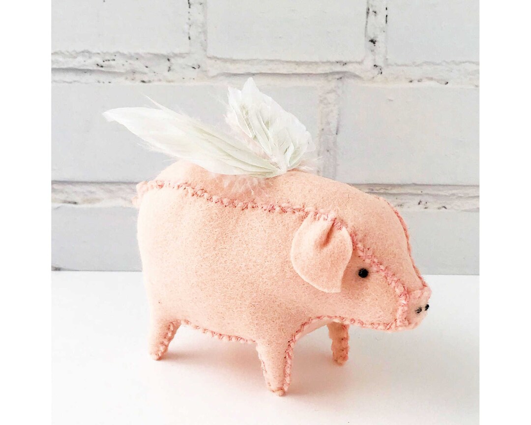 Little Pig Felt Softie Sewing Pattern Pdf Download - Etsy