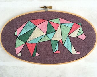 Geometric Embroidery - Etsy
