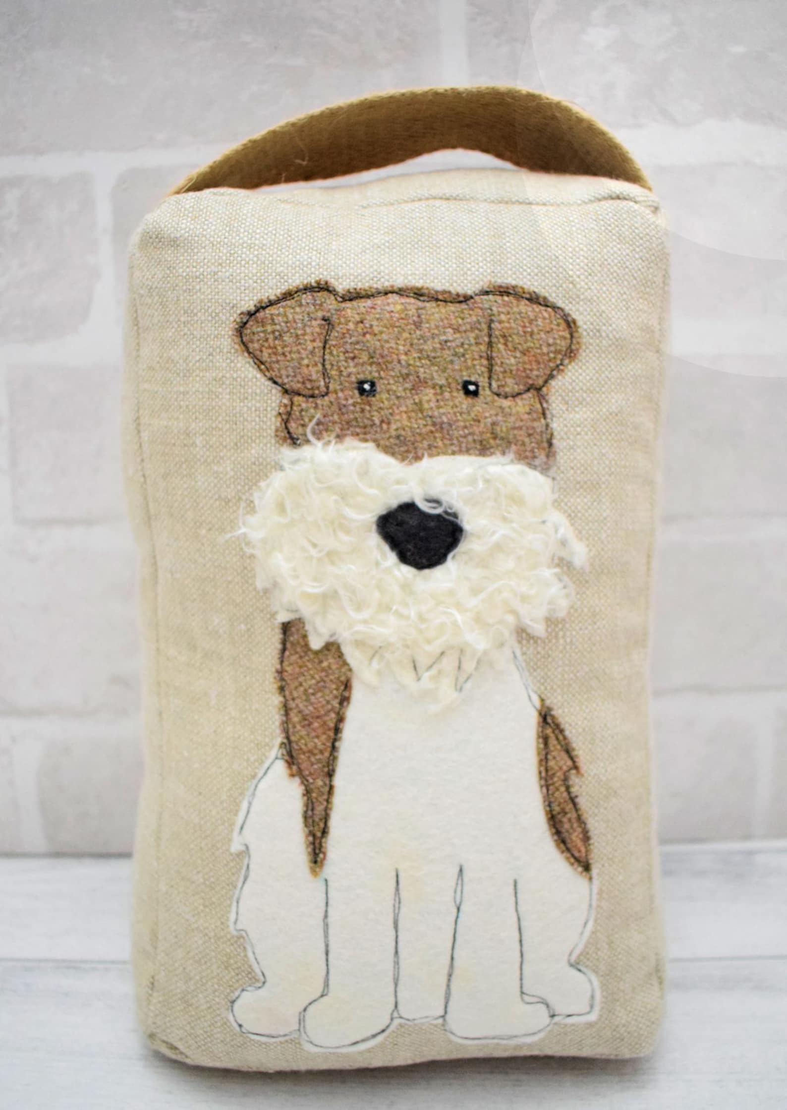 Scruffy Dog Applique Door Stop Sewing Pattern Instant Download - Etsy UK