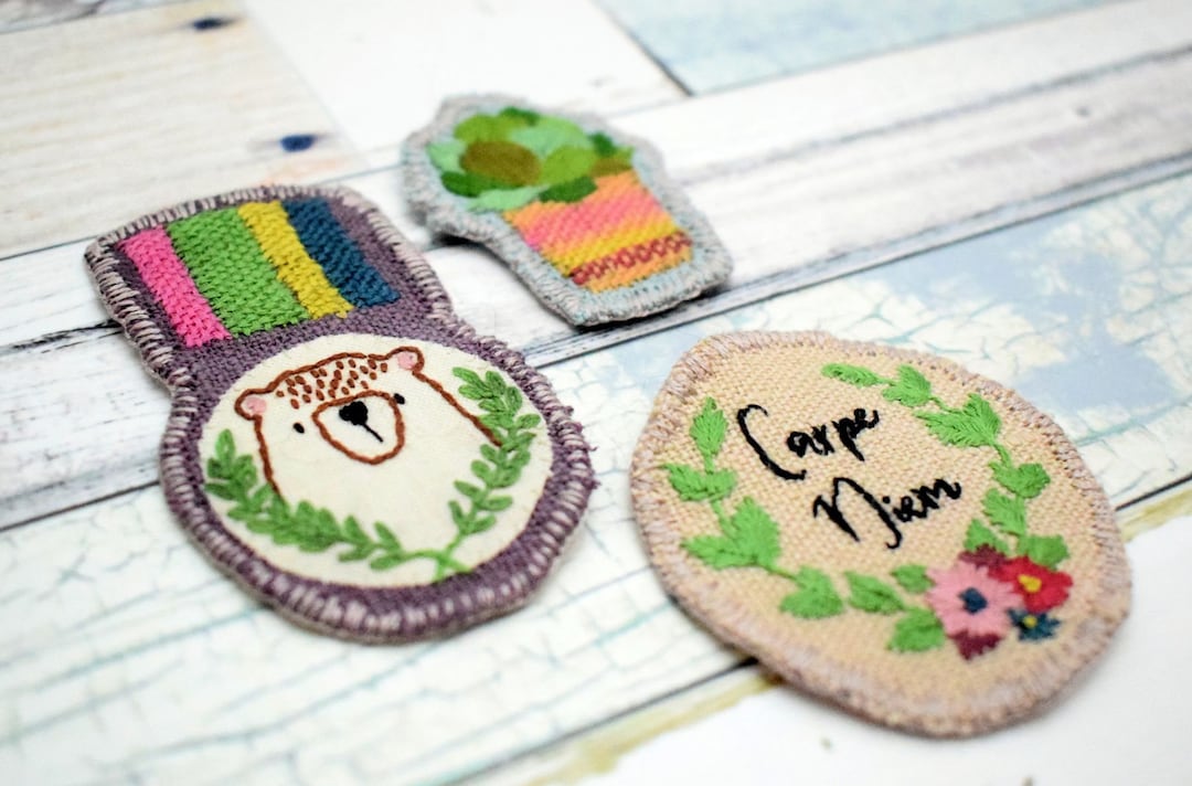 Hand Embroidered Patches Embroidery Pattern Pdf Instant Download - Etsy