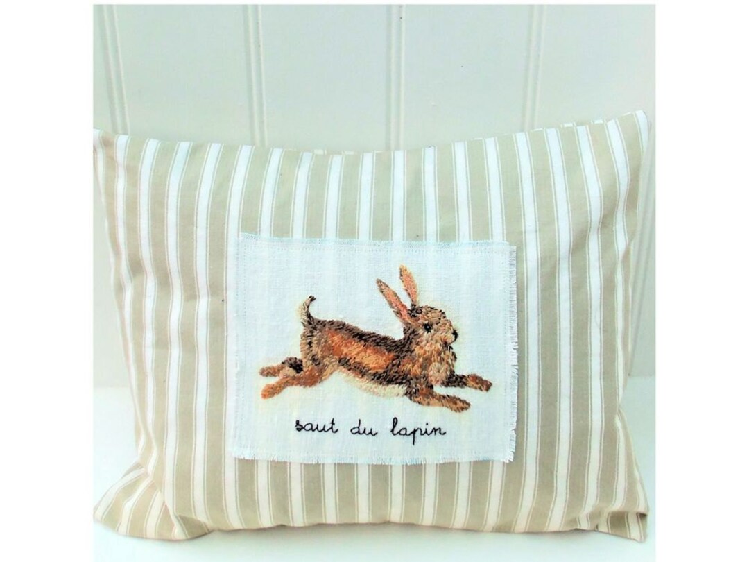 Leaping Rabbit Cushion Pattern Instant Download Pdf File - Etsy