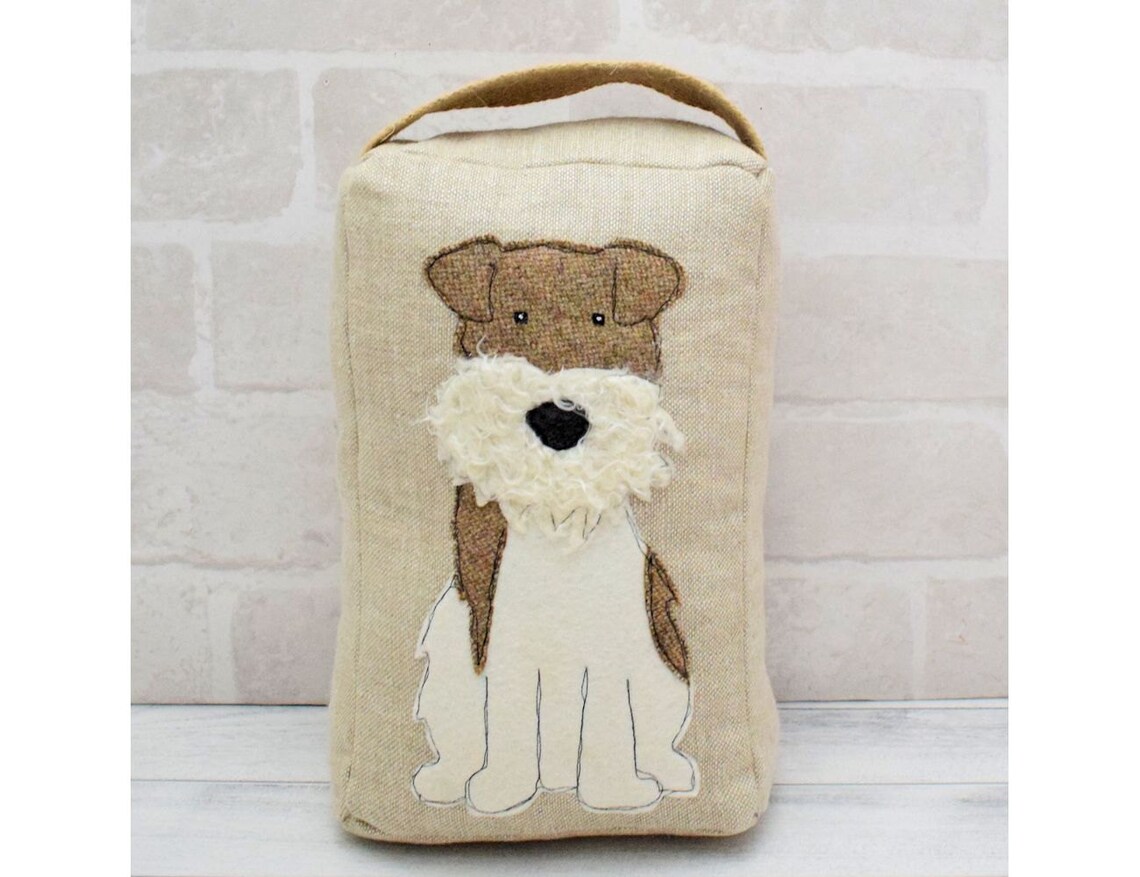Scruffy Dog Applique Door Stop Sewing Pattern Instant Download - Etsy UK
