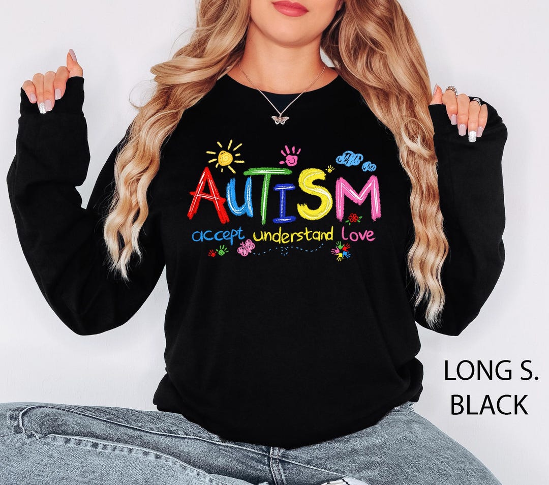 Brushstroke Autism Sweater, Autism Awareness Shirt, Autism Puzzle ...