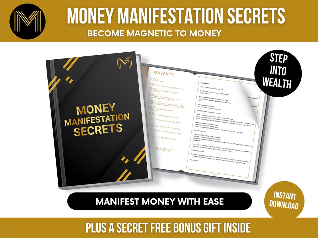 How to Manifest Money, Money Manifestation Secrets Bundle, Manifest ...