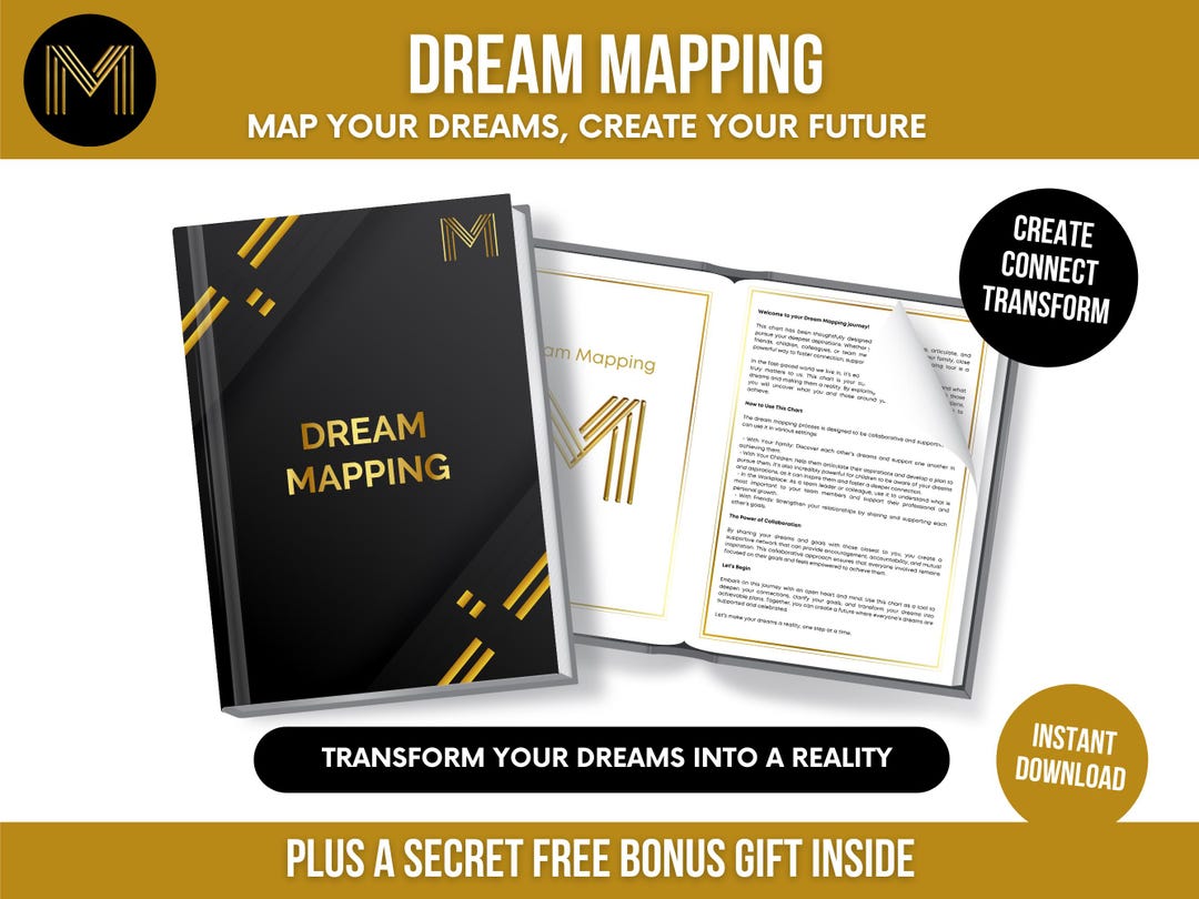 Dream Mapping Guide: Goal Setting Mini Journal & Vision Board Workbook ...