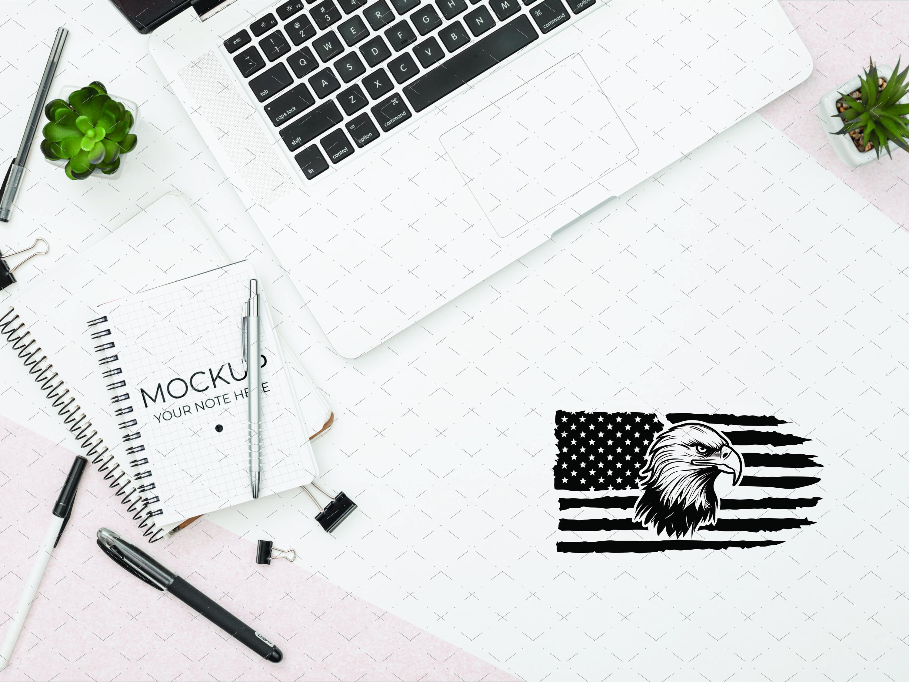 Distressed American Flag SVG Bundle: Grunge USA Flag Vector (digital ...