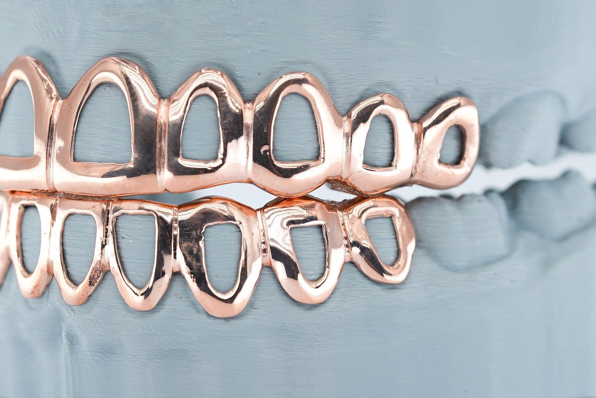 Solid Grillz | Custom Open Face Silver | Gold Teeth Jewelry | Dental ...