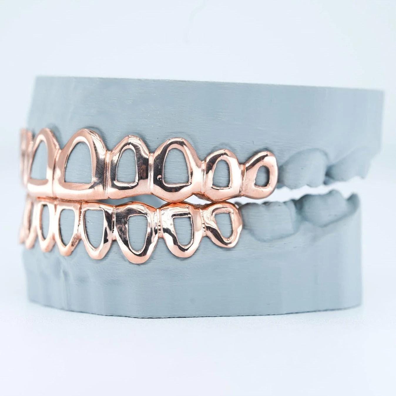 Solid Grillz | Custom Open Face Silver | Gold Teeth Jewelry | Dental ...