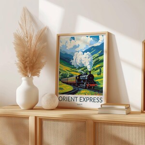 Orient Express Travel Poster Wall Art Print, Europe Poster Home Decor ...