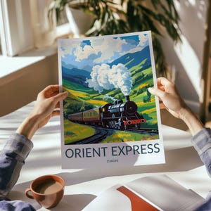 Orient Express Travel Poster Wall Art Print, Europe Poster Home Decor ...