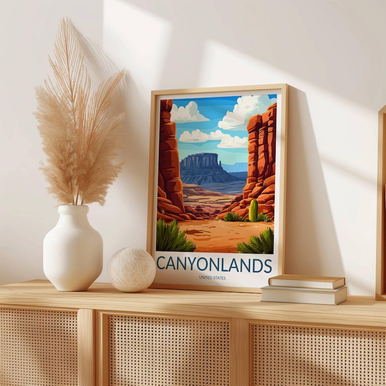 Canyonlands National Park Travel Poster Wall Art Print, United States ...