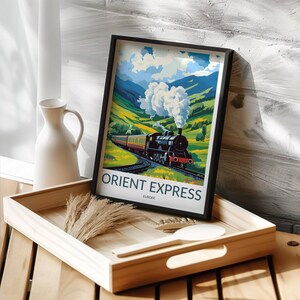 Orient Express Travel Poster Wall Art Print, Europe Poster Home Decor ...