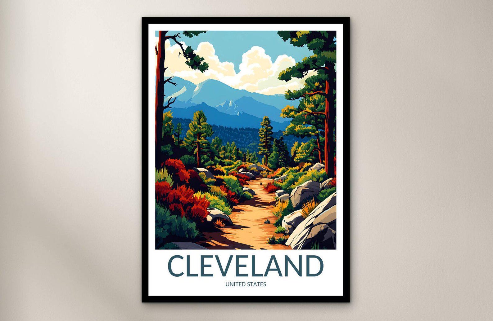 Cleveland National Forest Travel Poster Wall Art Print, United States ...